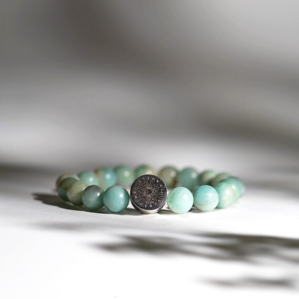 Amazonite Crystal Beaded Bracelet | Chakra Healing Bracelets